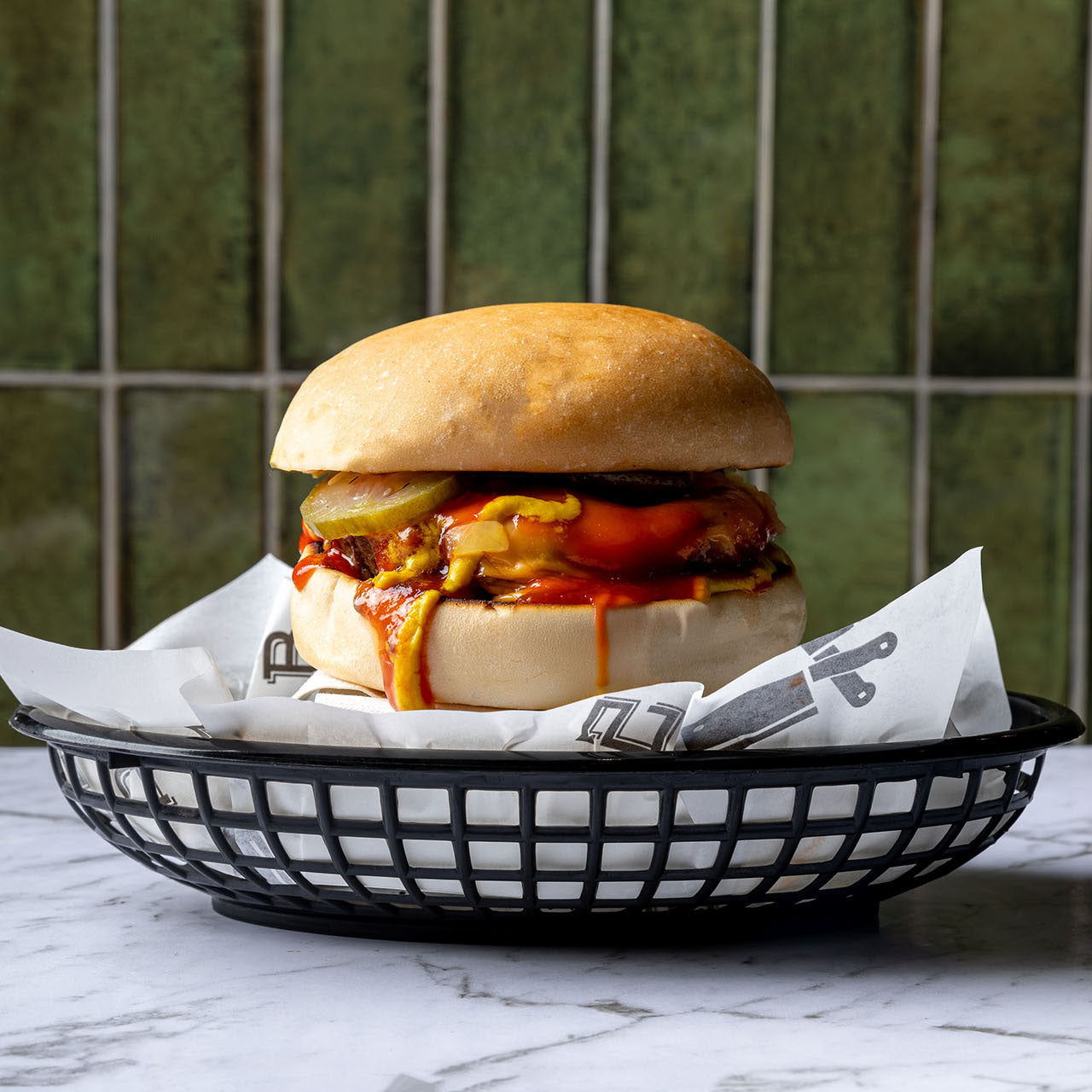 Cheese Burger | Gluten Free Beef Burger at The Butcher Shoppe Brisbane